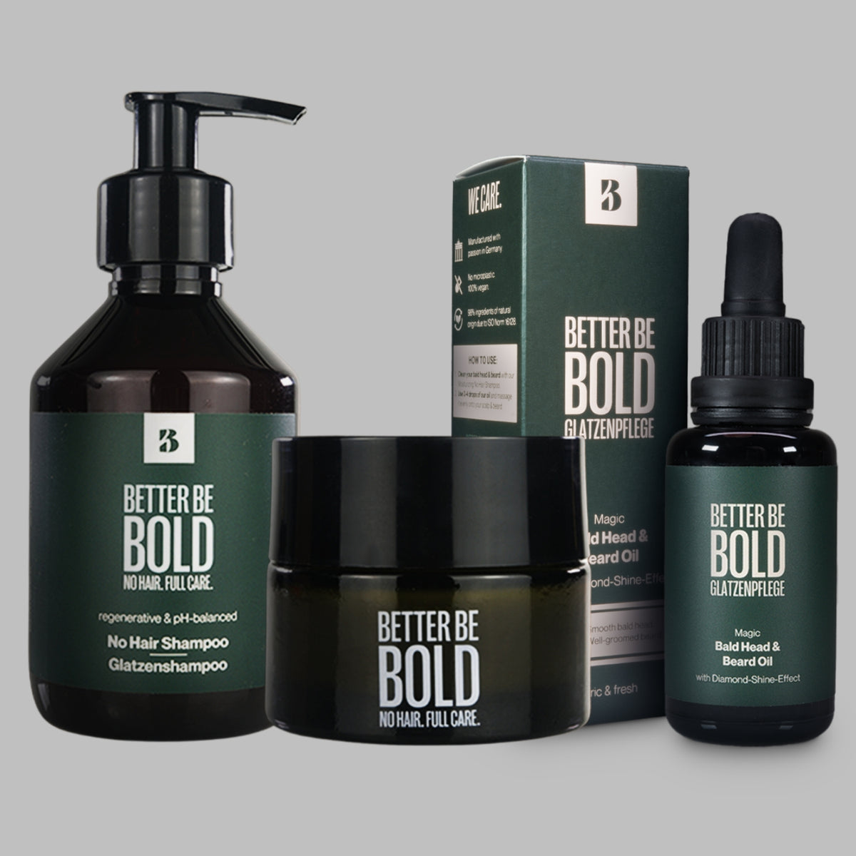 Glatzenpflege Routinen von BETTER BE BOLD – BETTER BE BOLD®